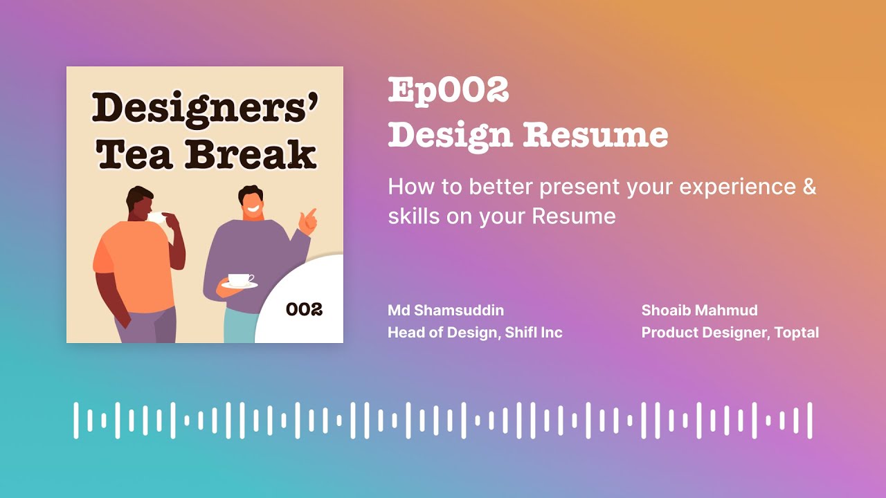 Ep002 - Design Resume | How to better present your skill on a Resume ...