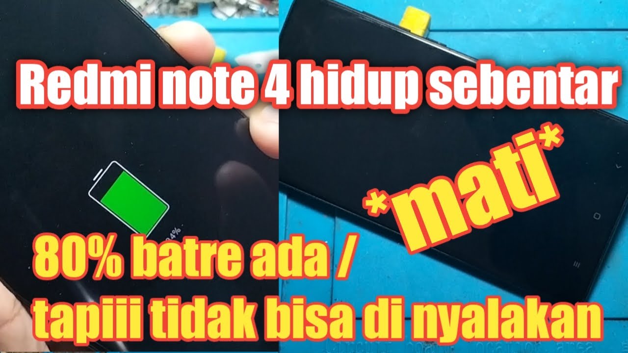 REDMI NOTE 4 RESTART nyala saat di cas doang redmi note 4 battery ...