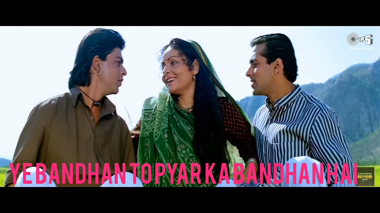 Yeh Bandhan Toh | Kumar Sanu | Udit Narayan | Alka Yagnik | Karan Arjun | 1995 - YouTube