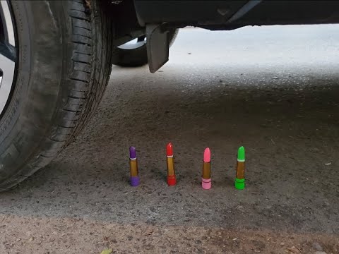 Crushing Crunchy & Soft Thing By Car Compilation! Car Vs Lipstick 💄