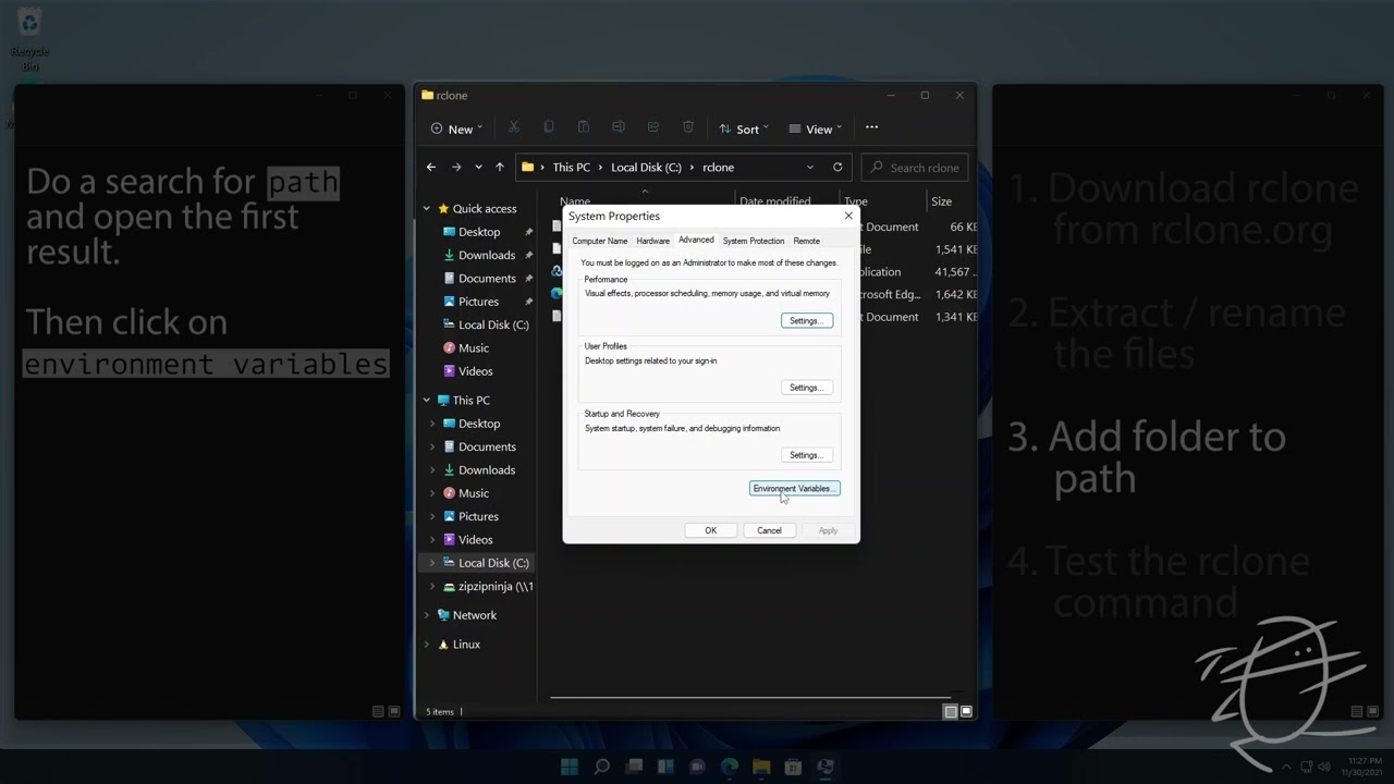 Install Rclone Windows - YouTube