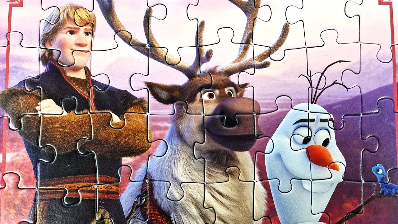 Disney FROZEN Puzzle - Olaf, Sven & Kristoff - Frozen 2 Puzzle - YouTube