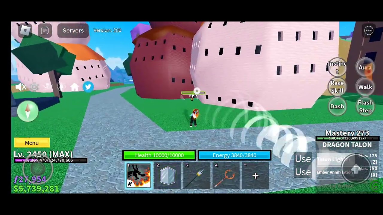 BloxFruit Awakened Ice Fruit Grinding Dragon Talon Mastery With ...
