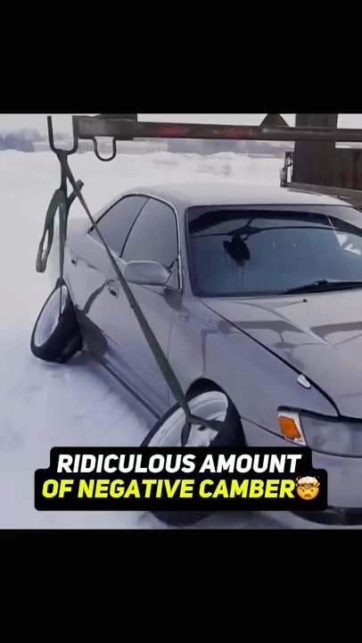 Cheap recipe for extreme negative camber - YouTube