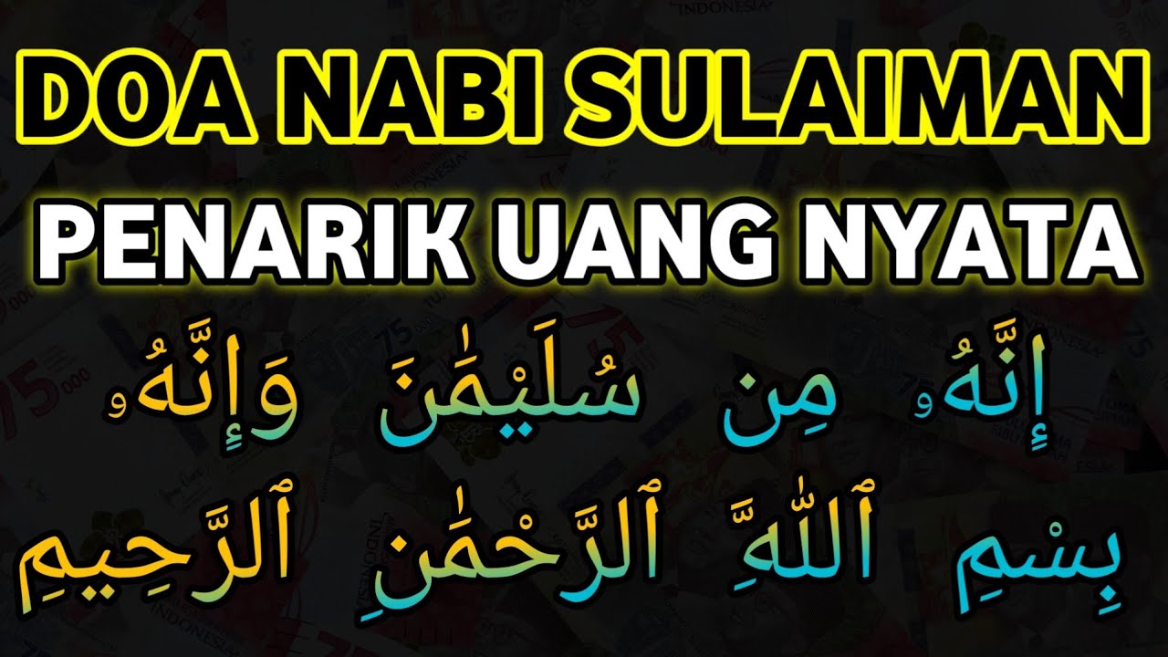 Doa Nabi Sulaiman untuk Kekayaan Melimpah | Doa Cepat Kaya Doa nabi ...