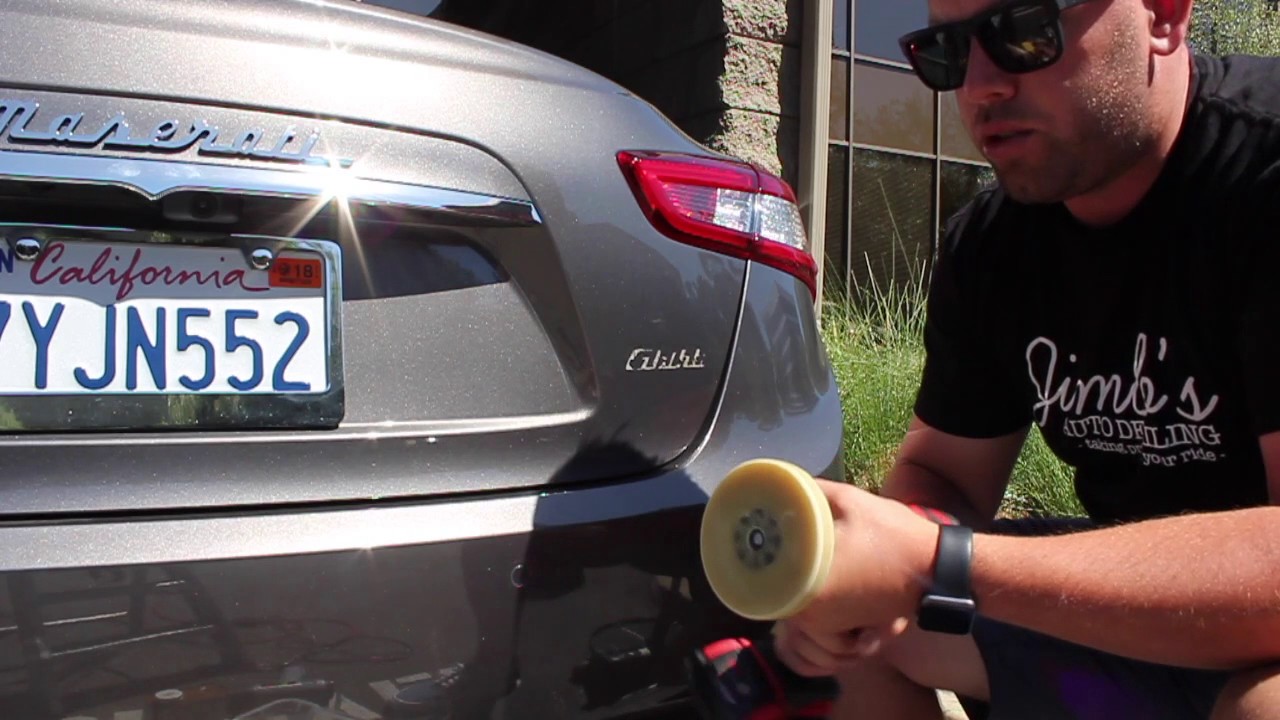 Auto Detailing Tips - How To Debadge A Maserati - Car Debading Orange ...