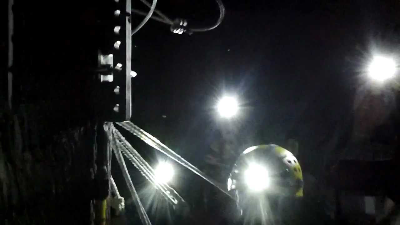 Night Zip Lines - YouTube