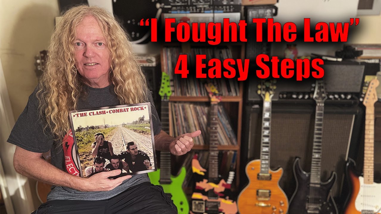 THE CLASH! Learn I Fought The Law by The Clash in 4 Easy Steps - YouTube