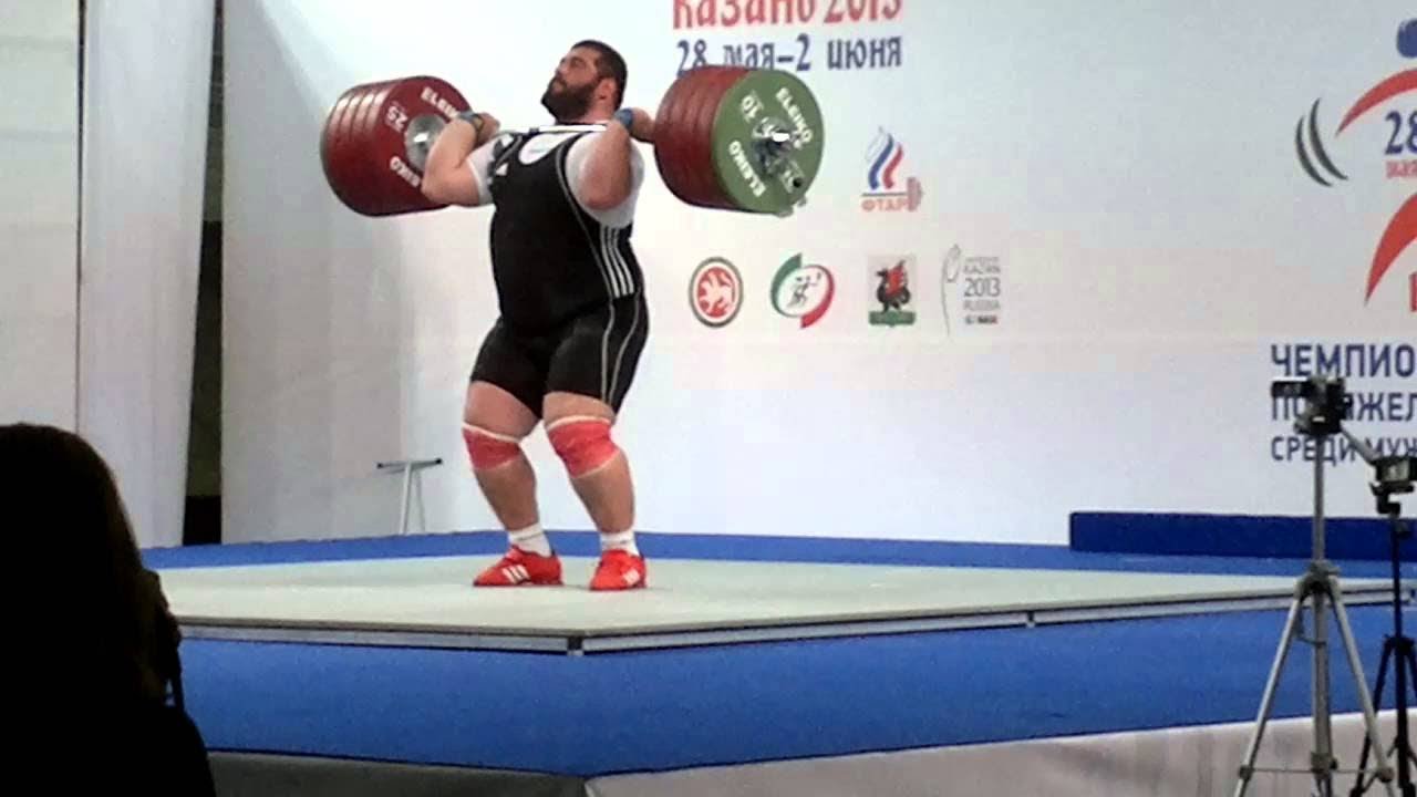 THE INCREDIBLE HULK!!! Chingiz Mogushkow +105 kg Clean and Jerk ...