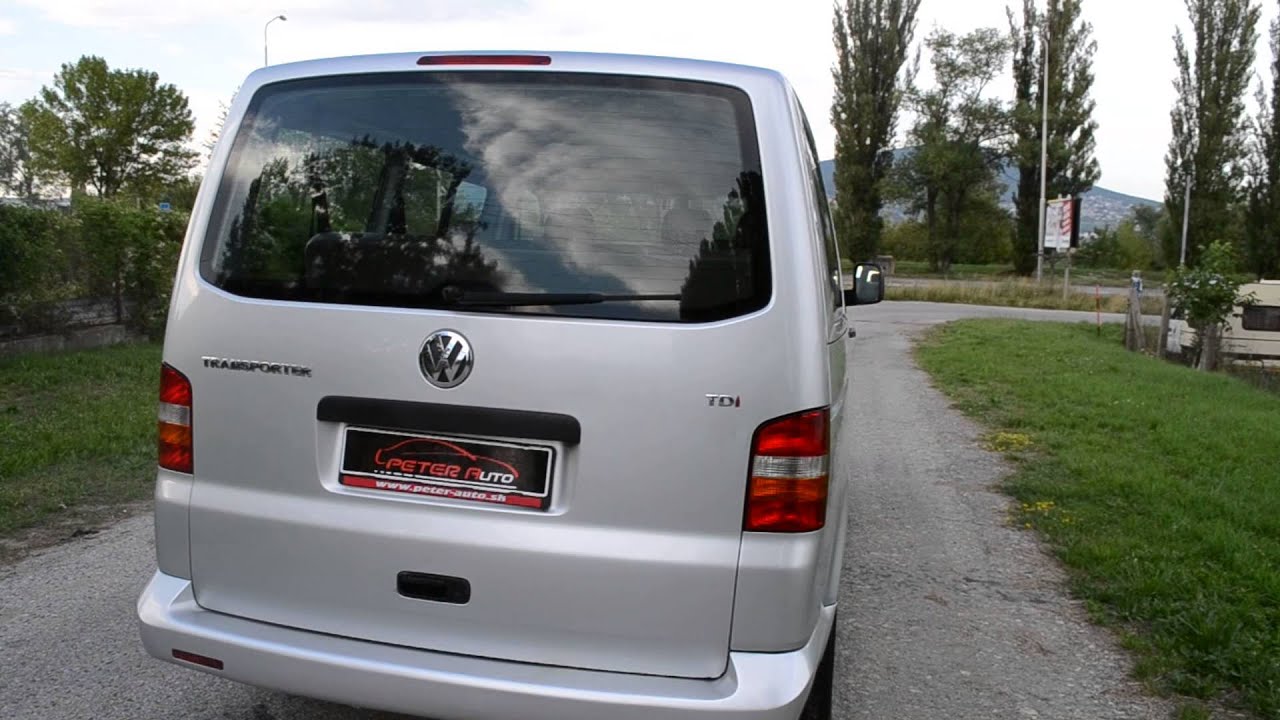 Volkswagen T5 Transporter Bus Shuttle 1.9 TDI LR - YouTube