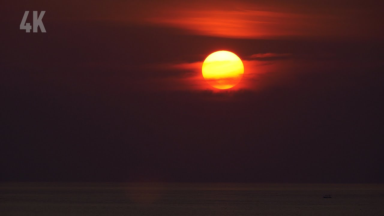 Relaxing Sunset - Real Time in Bali, 4K - YouTube