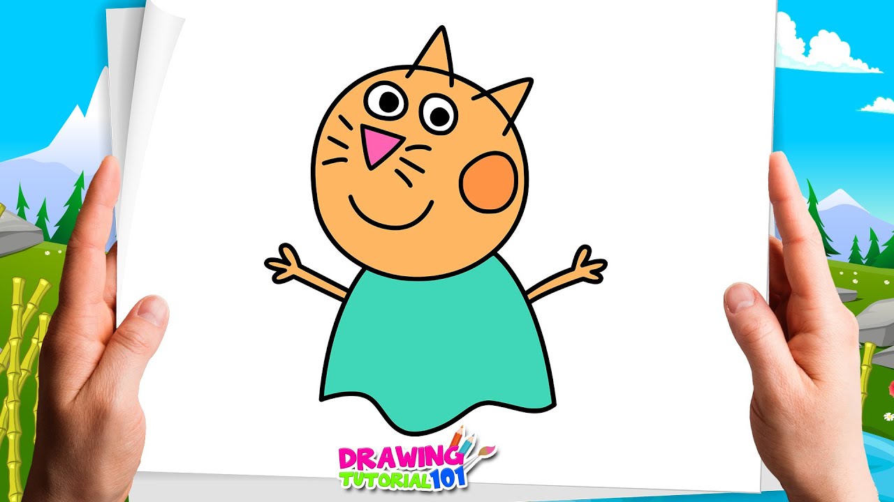 🆕How To Draw Candy Cat From Peppa Pig | Easy Step by Step - YouTube