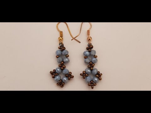 Beaded Elegant & Easy To Make Earrings - DIY Tutorial - YouTube