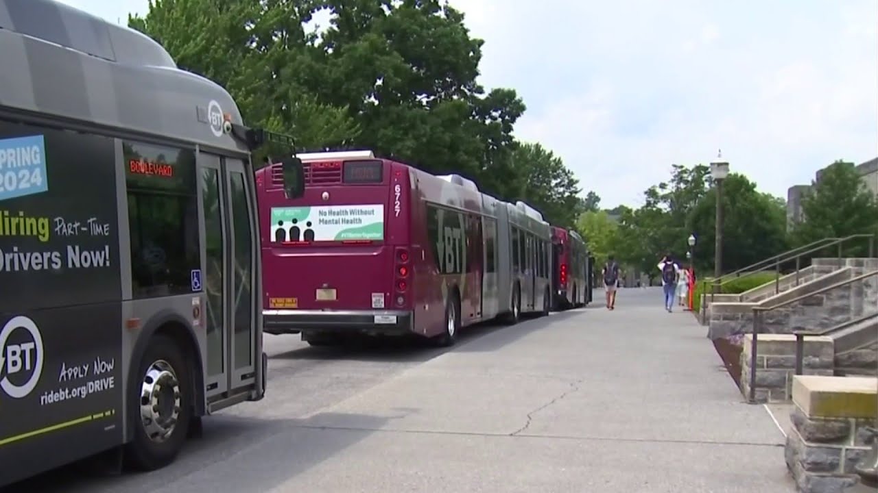 Ribbon cutting ceremony for new Blacksburg transit center - YouTube