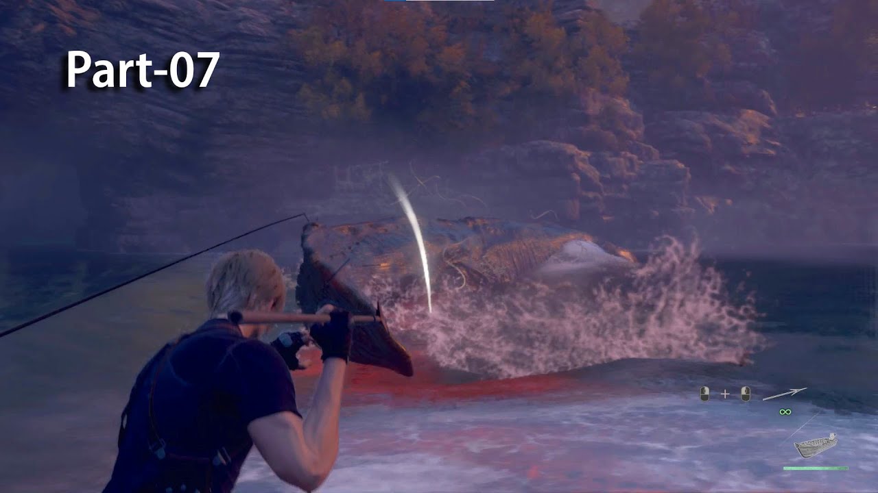 Resident Evil 4 Remake Full Walkthrough Part-07(Lake Monster Boss ...