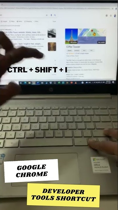 How do I open Developer Tools in Chrome with keyboard? - YouTube