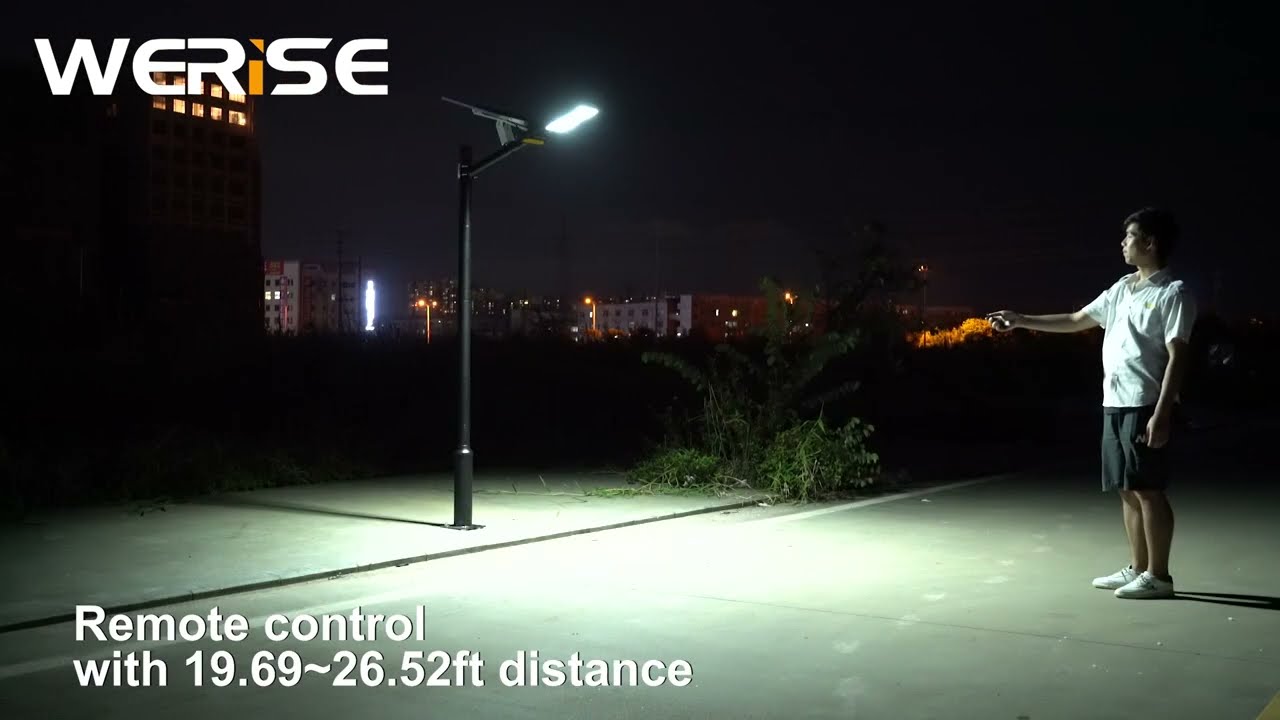 400W Dusk to Dawn Solar Panel Street Light with Motion Sensor and ...