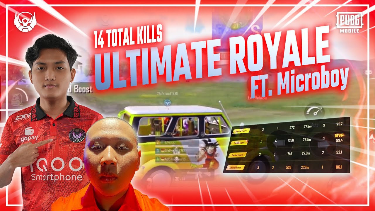 ULTIMATE ROYALE BARENG MICROBOY & VIEWERS!!! 14 TOTAL KILLS!! | PUBG MOBILE | RYZEN GAMING - YouTube