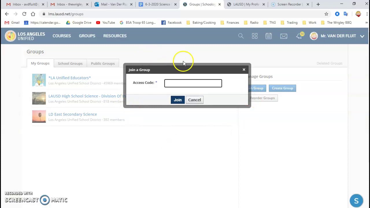 Joining a Schoology Group - YouTube