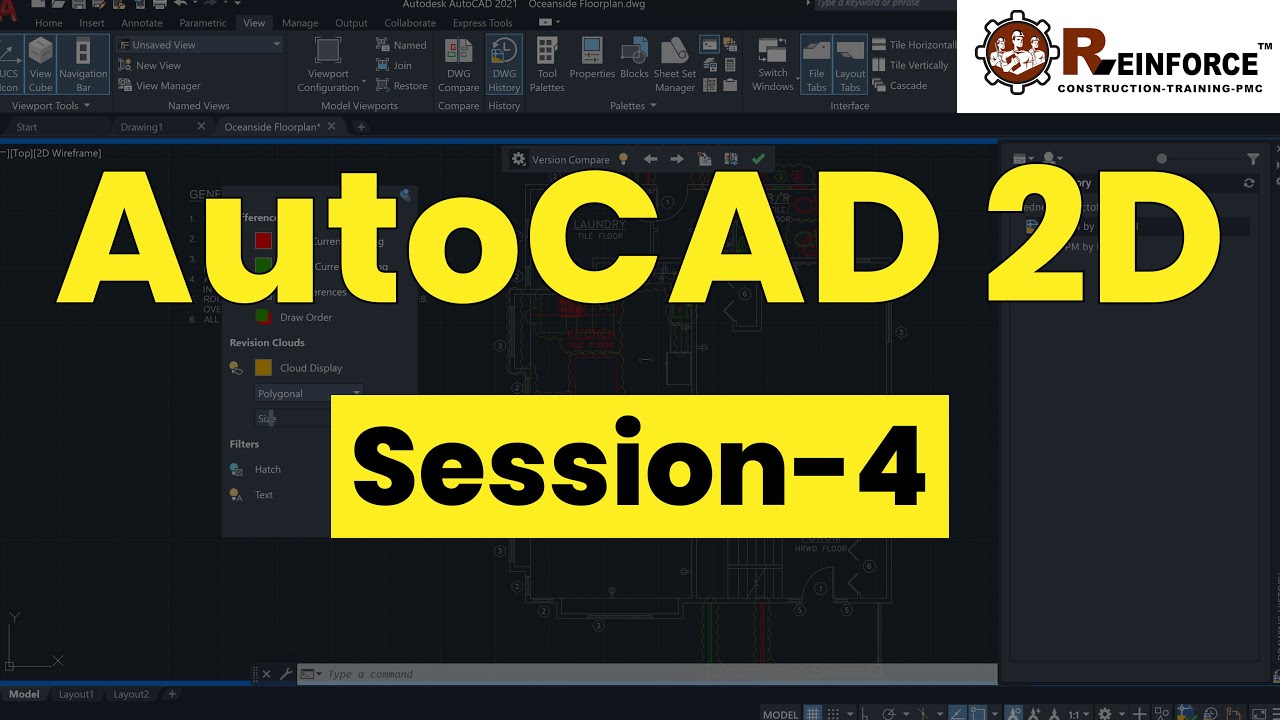 AUTO CAD Free tutorials SESSION 4 | Free AutoCAD learning videos - YouTube