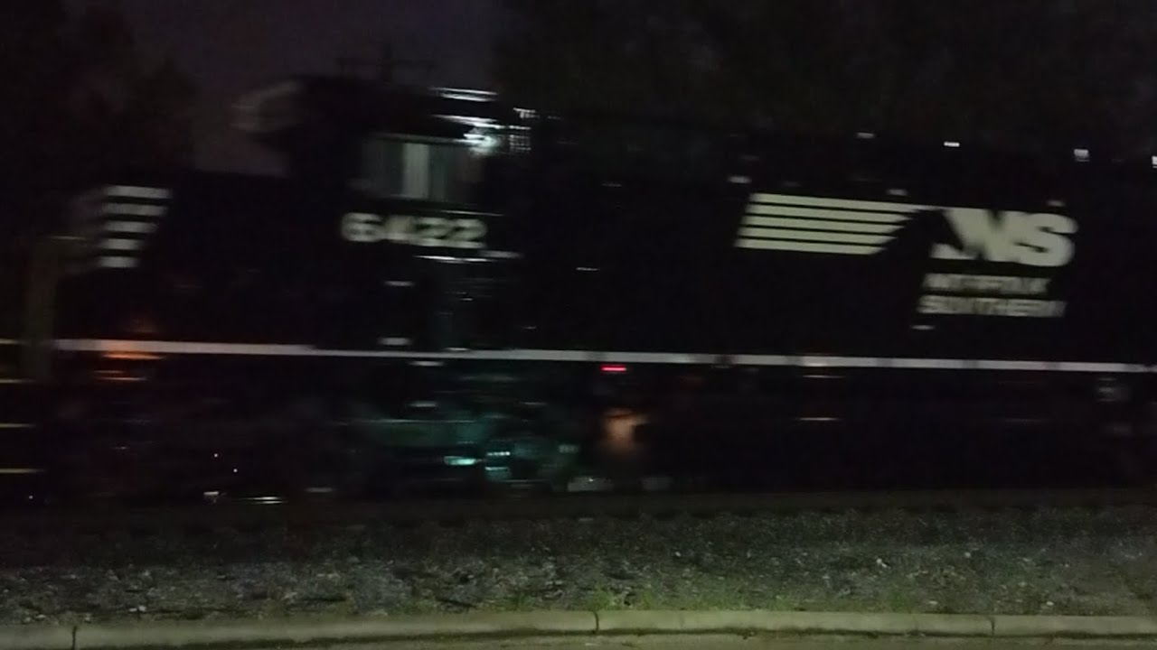 NS 6422 Brand New SD40-3 Trails 4th with NS 1192 leading NS 171 West at ...
