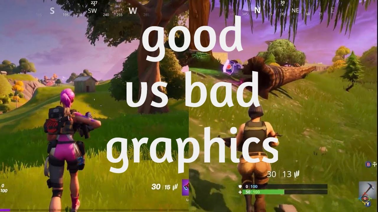 FORTNITE GOOD VS BAD GRAPHICS - YouTube