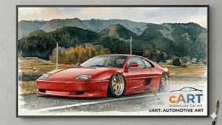 Ferrari Testarossa - 2 Hours of Relaxing Lo-Fi Jazz Music | HD Wallpaper Car Background
