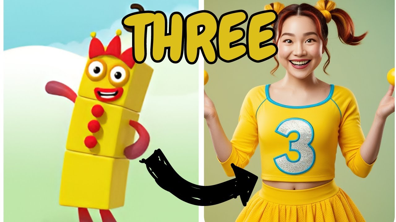 NUMBERBLOCKS Characters as Humans And Their Favorite Movies, Snacks ...