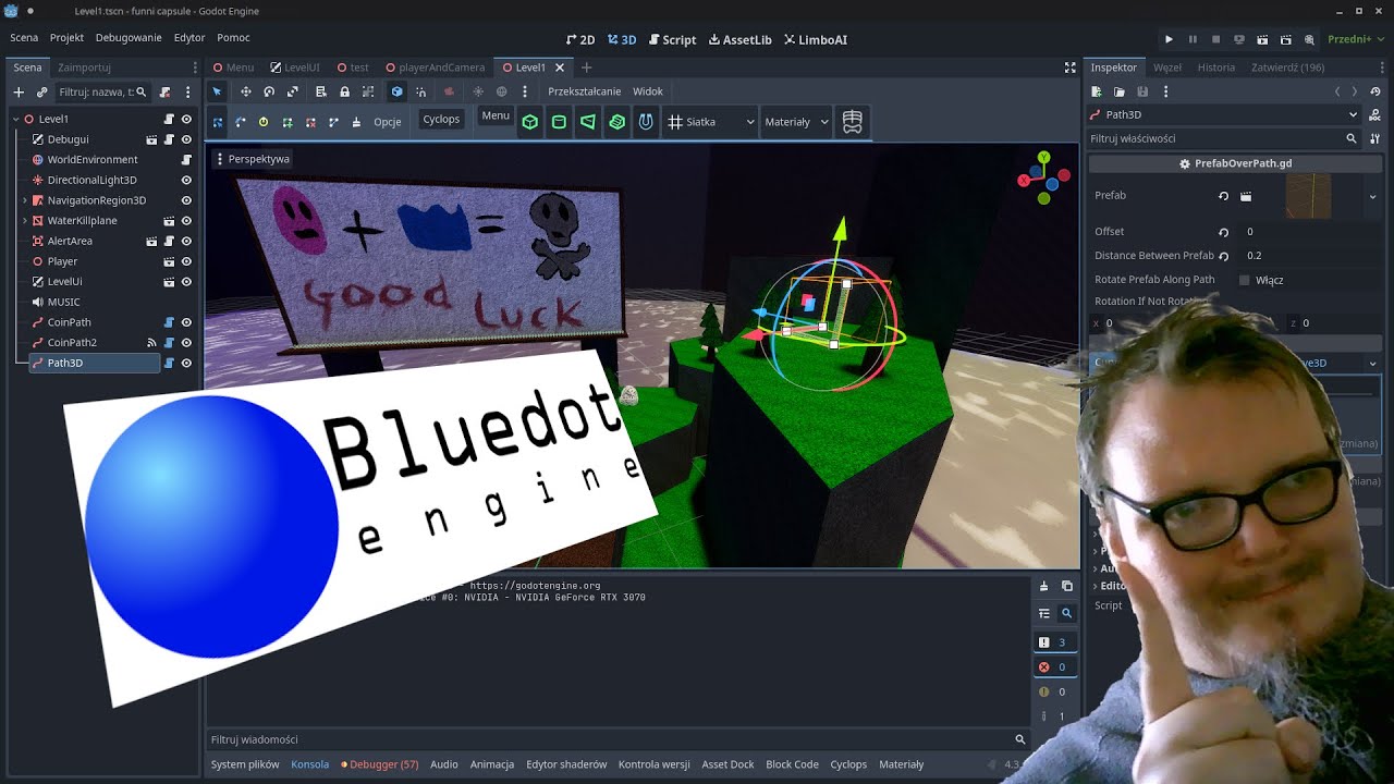 An update regarding Bluedot Engine Godot fork - YouTube