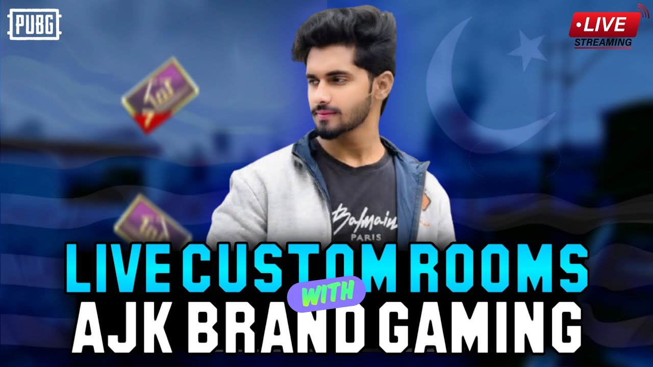 AJK BRAND GAMING IS LIVE | CUSTOM ROOMS - YouTube