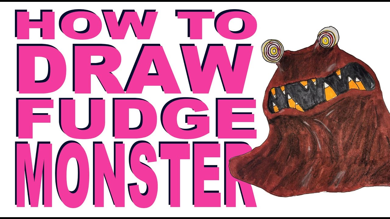 How to draw the Fudge Monster (The Amazing Digital Circus) - YouTube