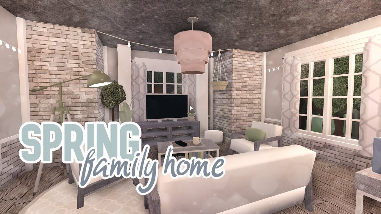 Spring family home (part 2) ||Roblox: Bloxburg|| - YouTube