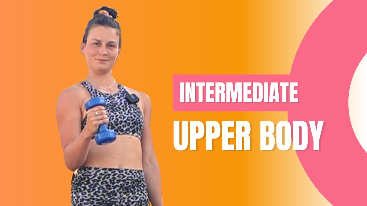 INTERMEDIATE UPPER BODY WORKOUT // 20 minutes (shoulders, chest & toned ...