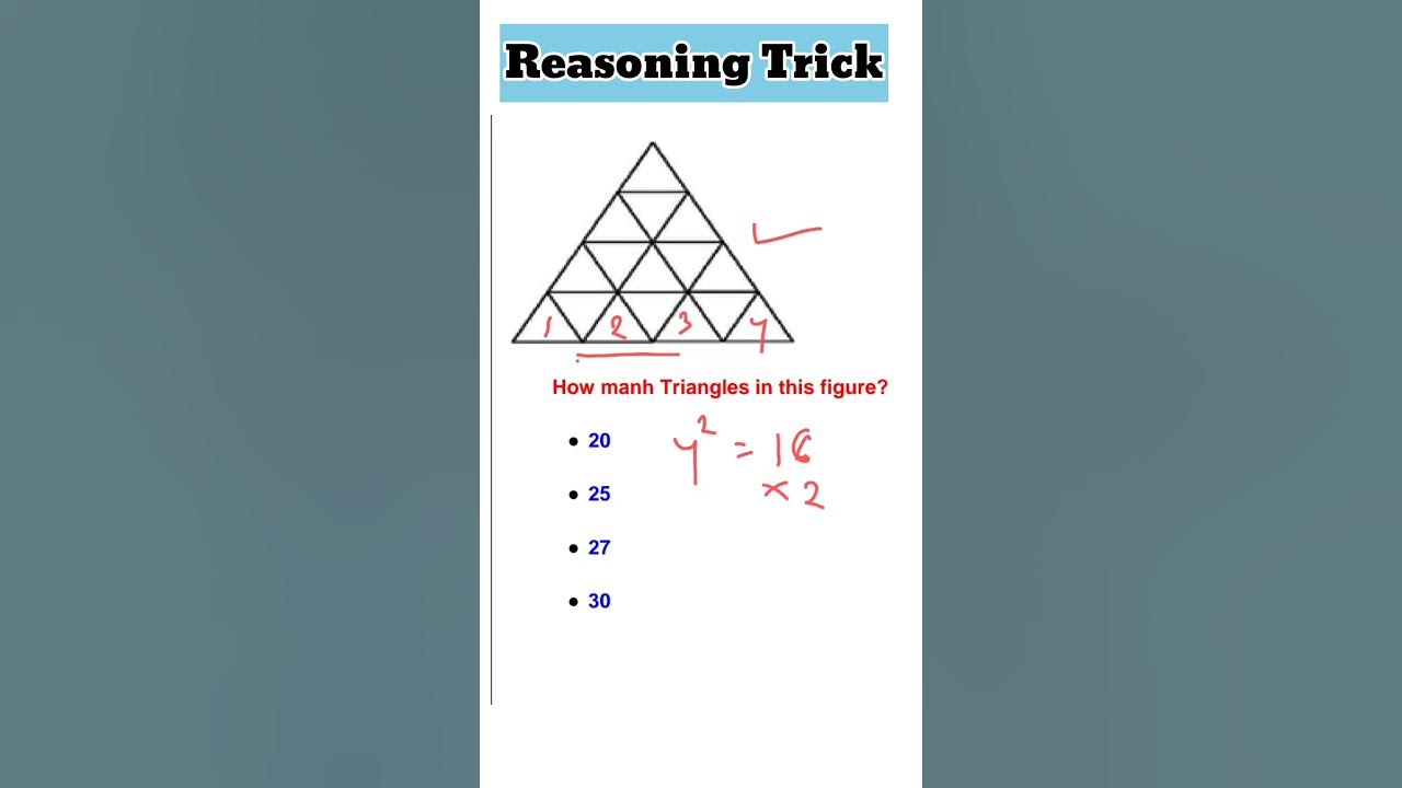 Figure count | Reasoning Triangle question | Reasoning Trick | Reasoning classes | - YouTube