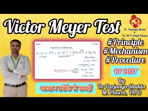 Victor Meyer Test | Test to Distinguish Primary, Secondary & Tertiary Alcohols | With Mechanism