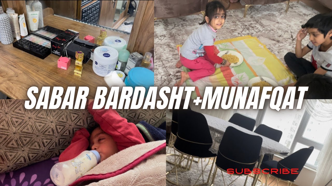 Sabar bardasht + Manafqat||Noodel aur suji ka halwa||surriyaraheelvlog ...