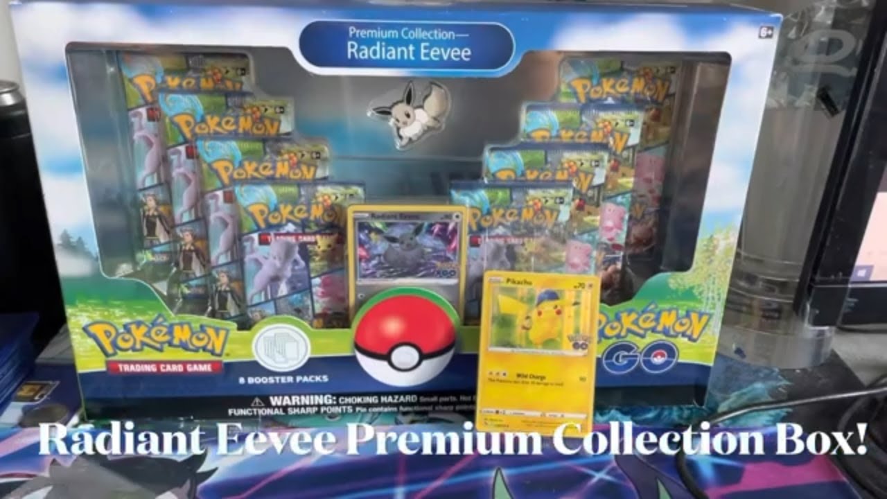 Unboxing the Radiant Eevee Premium Collection Box! GameStop Exclusive ...