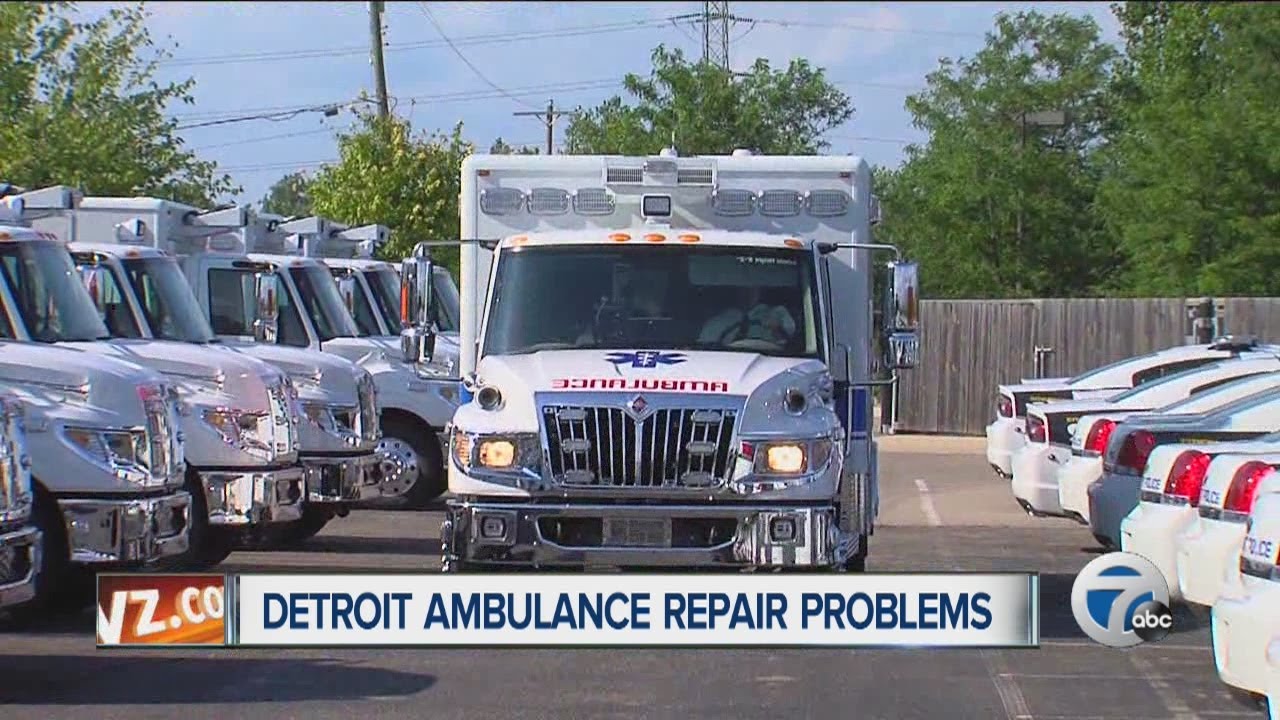 Detroit ambulance repair problems - YouTube