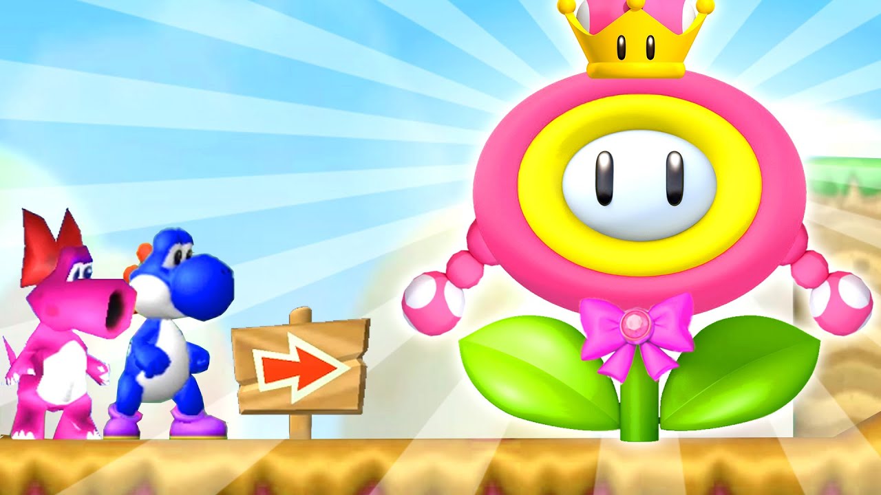 New Super Mario: Dinosaur Land - 2 Players Co-Op [World 1] - YouTube