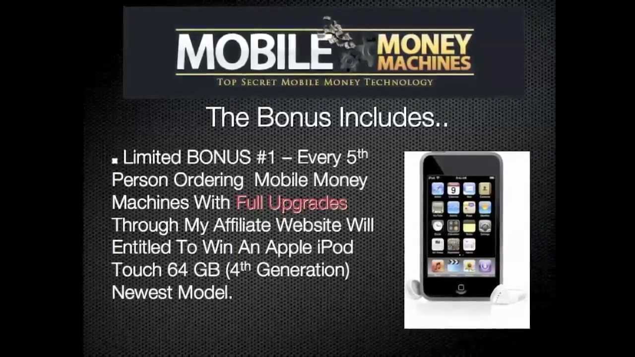 Mobile Money Machines Bonus - YouTube