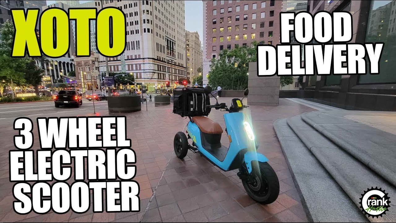 Exclusive Look at The XOTO 3 Wheel Electric Scooter - DoorDash UberEats ...