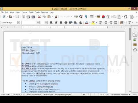 Change the font into 12pt Courier New on the whole document. - YouTube