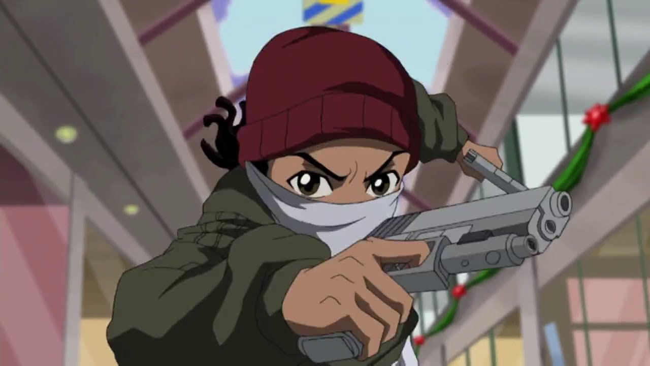 [The Boondocks 2005] Riley Having Beef w/Santa Scenes - YouTube