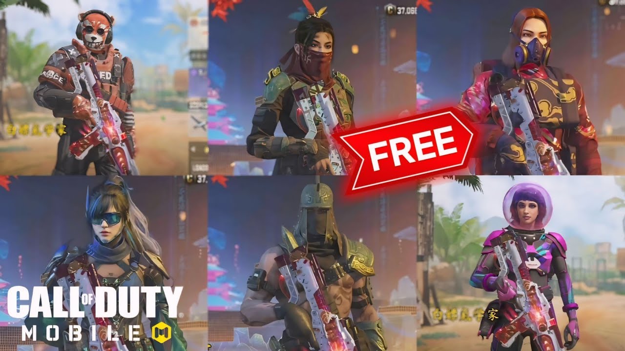 FREE & PAID CHARACTER SKINS IN SEASON 1 - COD MOBILE - YouTube
