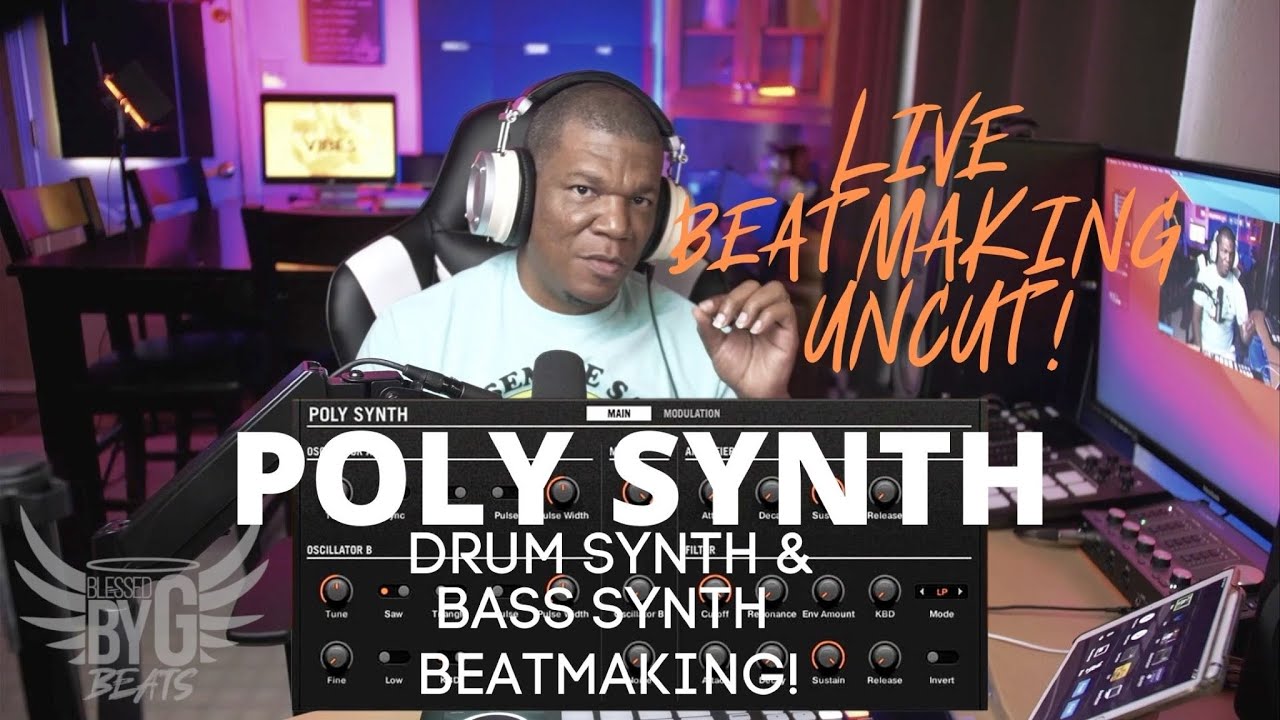 LIVE BEATMAKING With Native Instruments Built in Synths: Poly Synth ...