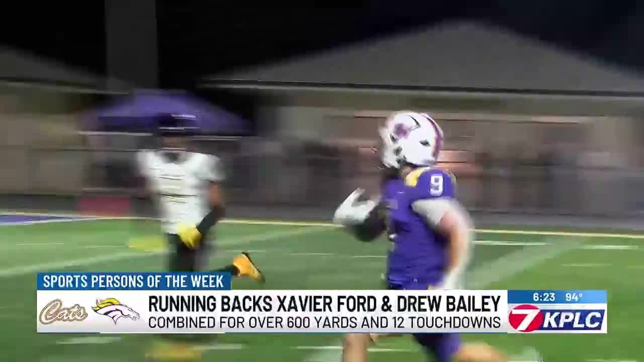 Sports Persons of the Week: Xavier Ford and Drew Bailey - YouTube
