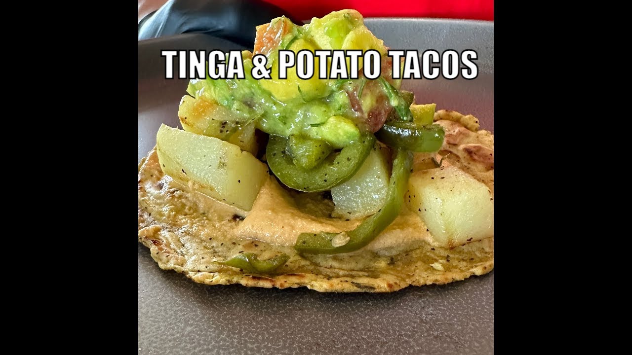 Spicy Tinga & Potato Vegan Tacos Unveiled - YouTube
