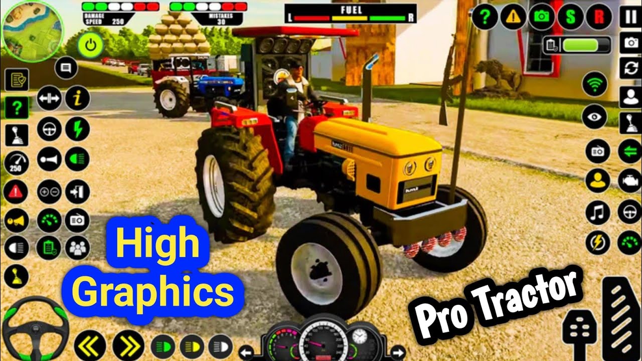 Real INDIAN Village Tractor Free Driving // Tractor wala game ...
