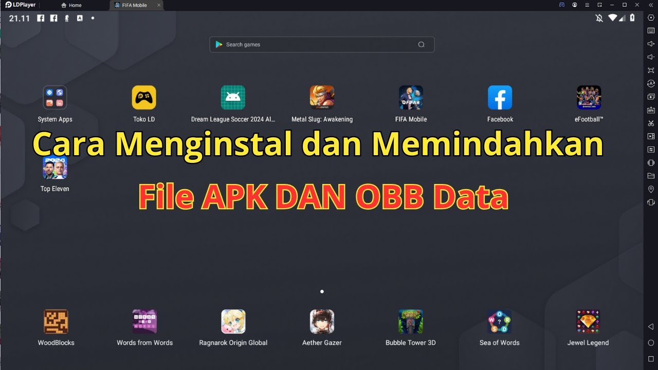 Cara Memasang File Apk, Obb dan Data di LDPlayer Dengan Mudah - YouTube
