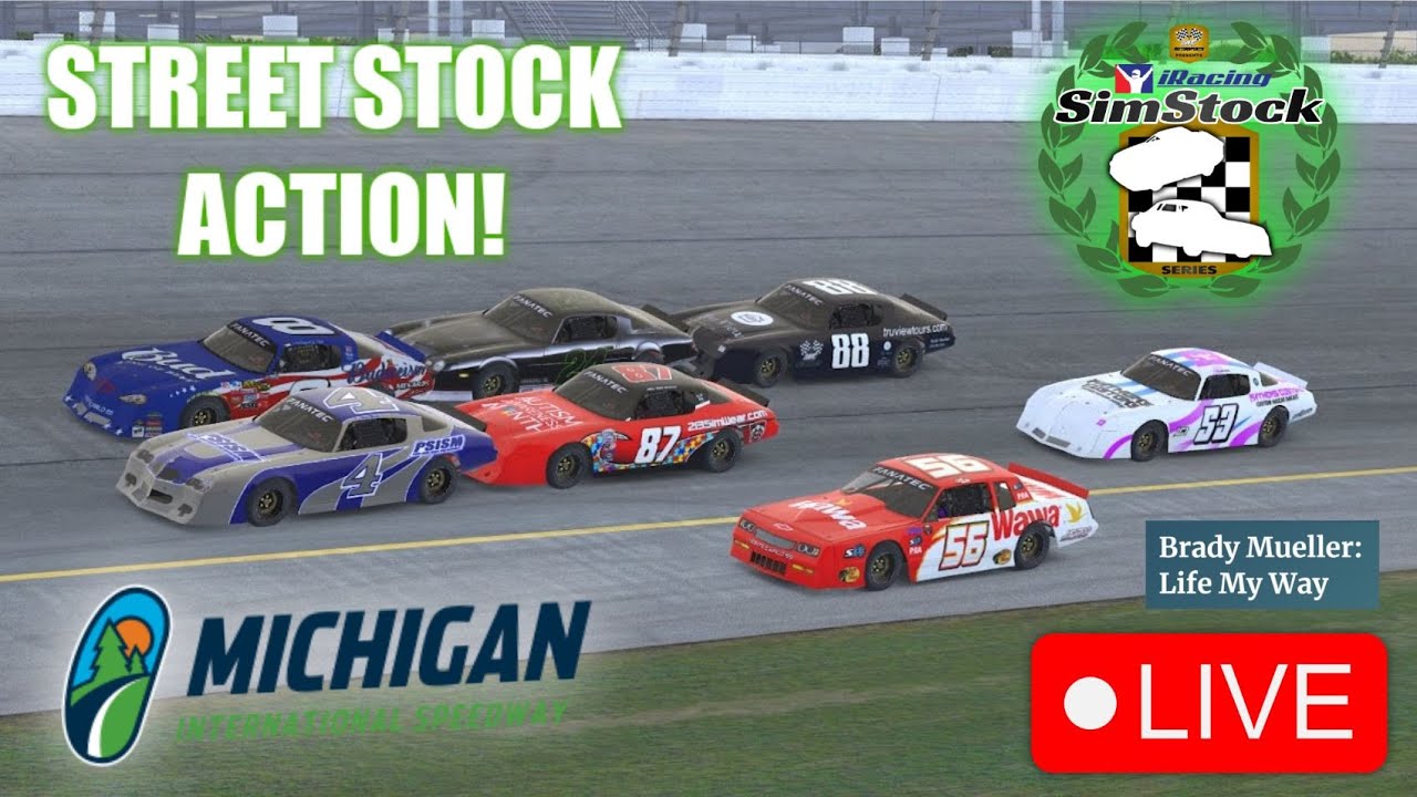MICHIGAN STREET STOCK iRACING LIVE! - MC Motorsports SimStock Series ...